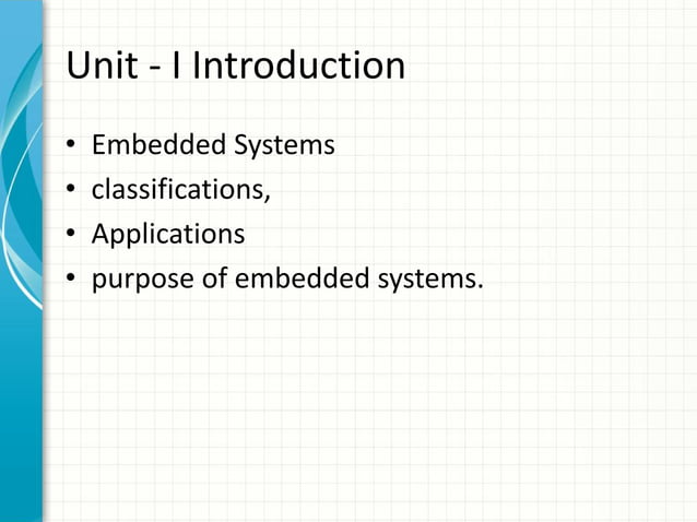 uniti-introductiontoembeddedsystem and improve the quality of learning | PPT