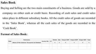 Ledger , Subsidiary Books in Financial Accounting | PPTX
