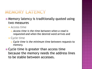 Unit I Memory technology and optimization | PPT