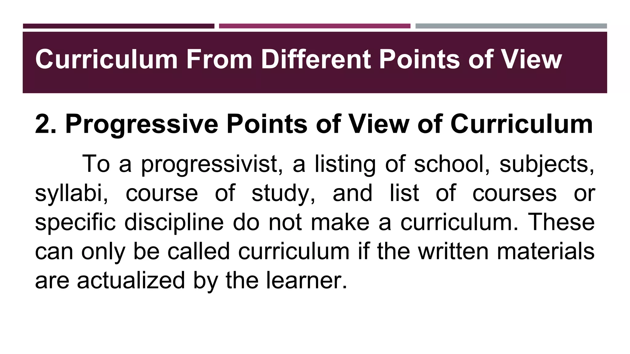 Unit I - Nature of the Curriculum.pptx