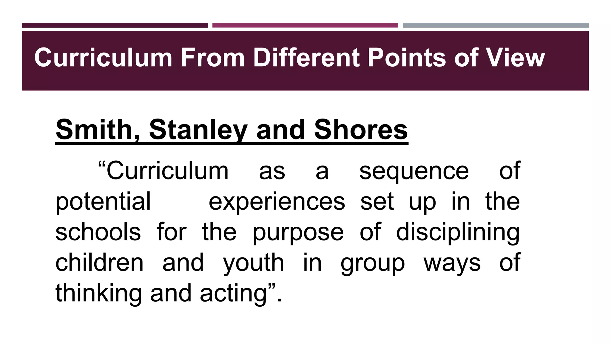 Unit I - Nature of the Curriculum.pptx