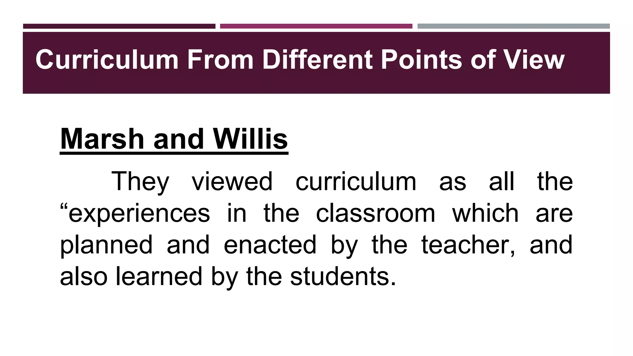 Unit I - Nature of the Curriculum.pptx