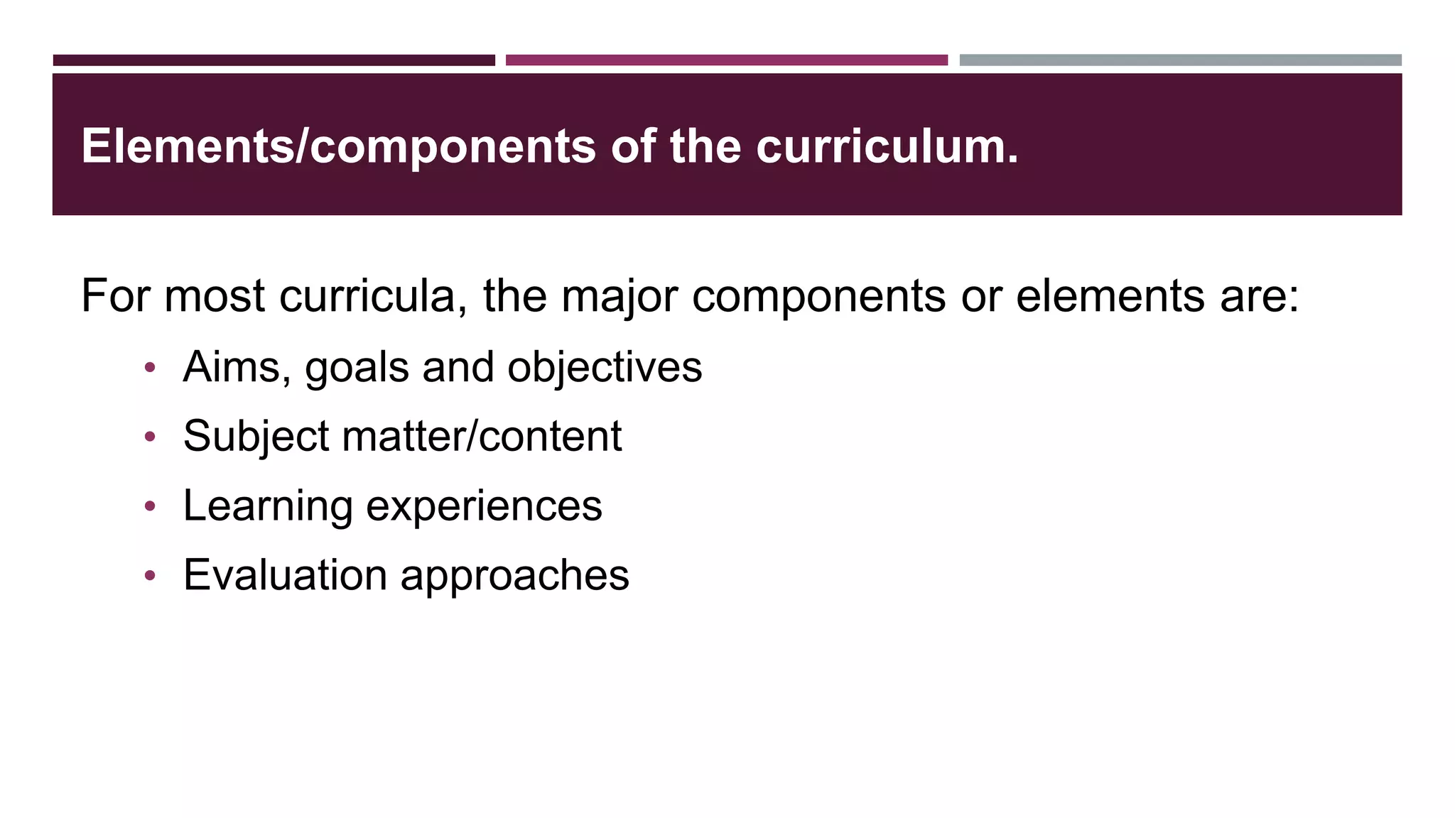 Unit I - Nature of the Curriculum.pptx
