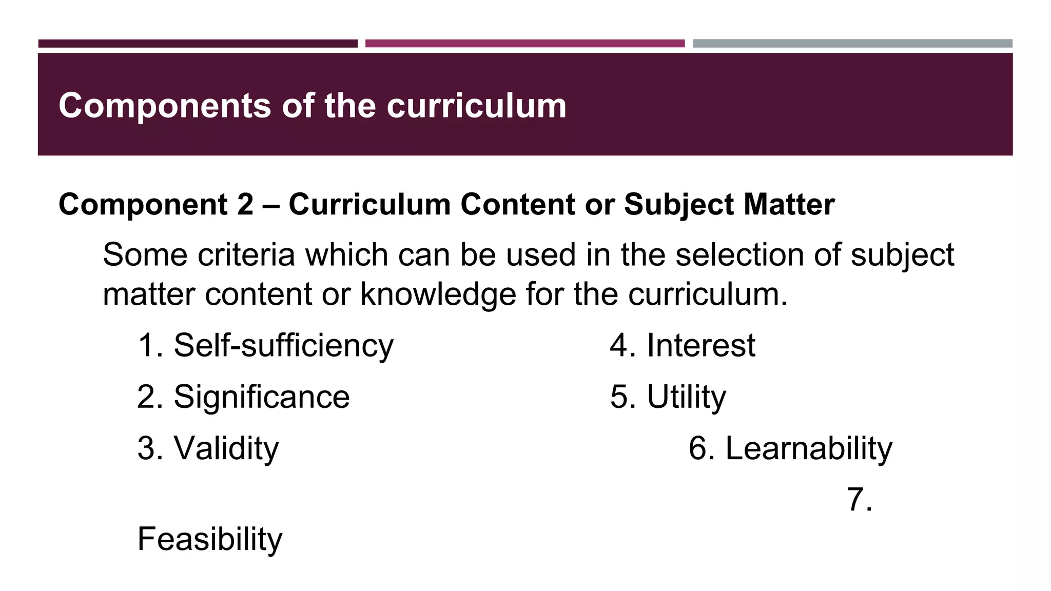 Unit I - Nature of the Curriculum.pptx