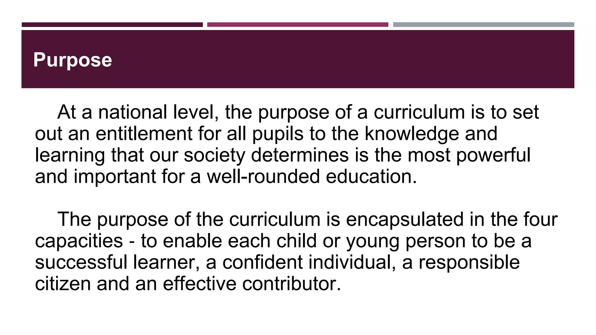 Unit I - Nature of the Curriculum.pptx