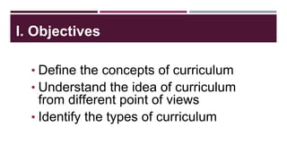 Unit I - Nature of the Curriculum.pptx