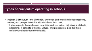 Unit I - Nature of the Curriculum.pptx