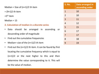 Calculation of Median | PPTX