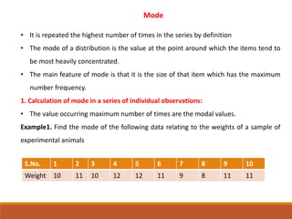 Calculation of mode | PPTX