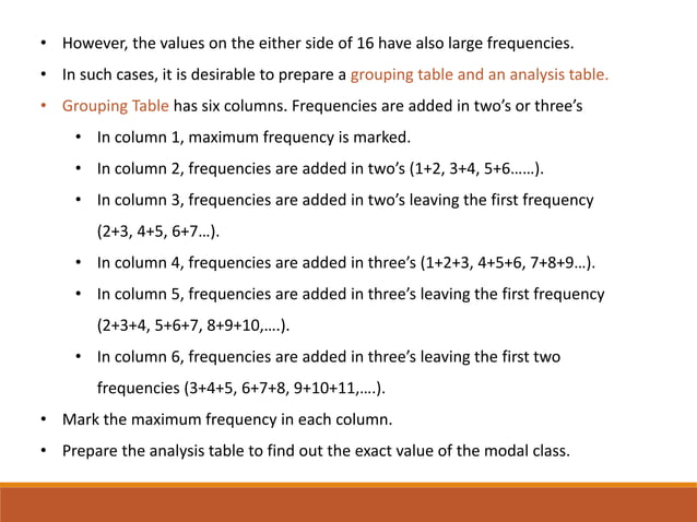 Calculation of mode | PPTX