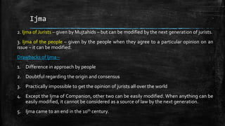 Family Law-II Unit 1 (Sources of Muslim Law) | PPTX | Islam | Religion ...