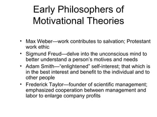 Unit i theories of motivation | PPS