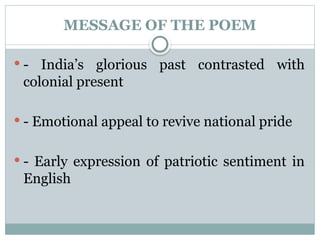 To India - My Native Land - Henry L.Derozio.pptx