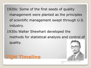 Total Quality Management - Introduction | PPT