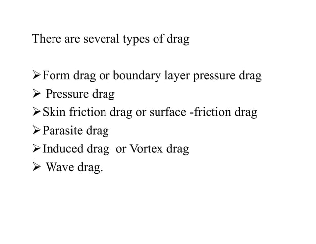 Unit I TYPES OF DRAGS | PDF