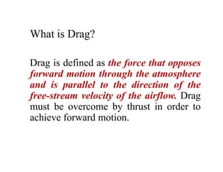 Unit I TYPES OF DRAGS | PPT | Free Download
