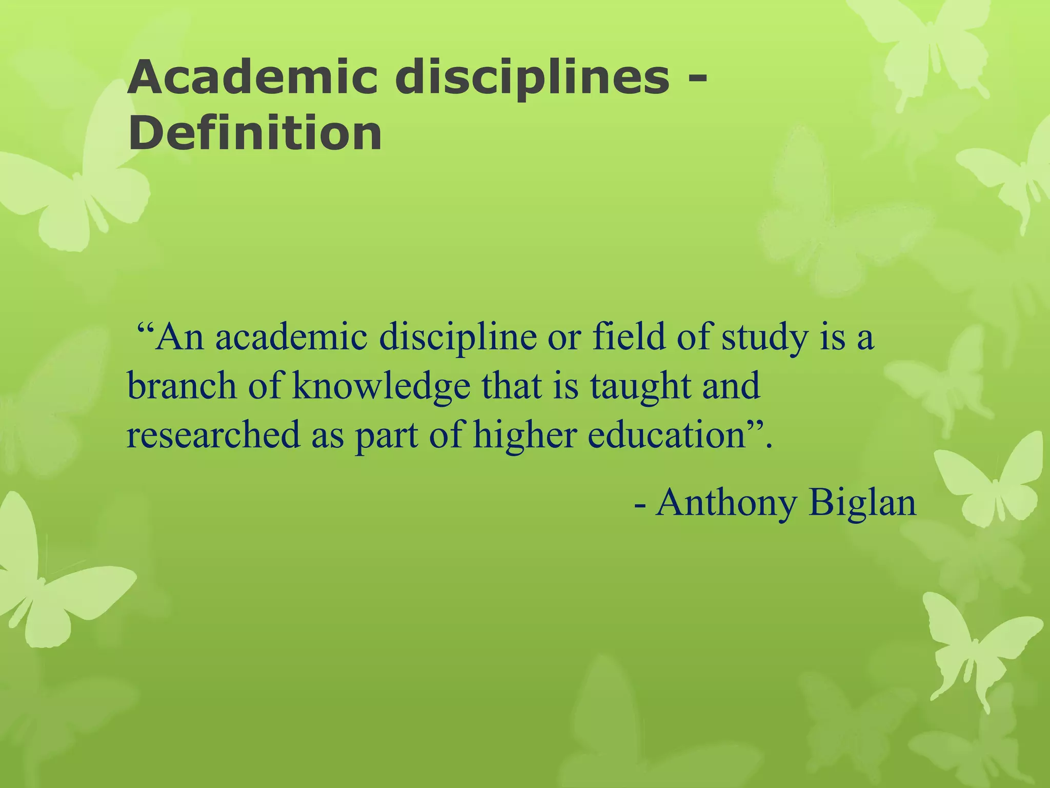 Unit I understanding disciplines and subjects | PPTX