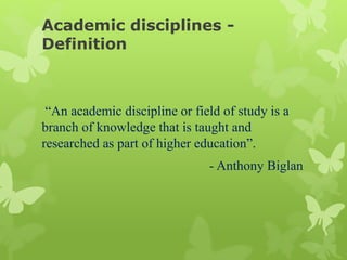 Unit I understanding disciplines and subjects | PPTX