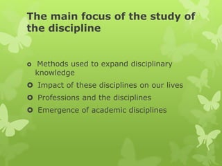 Unit I understanding disciplines and subjects | PPTX