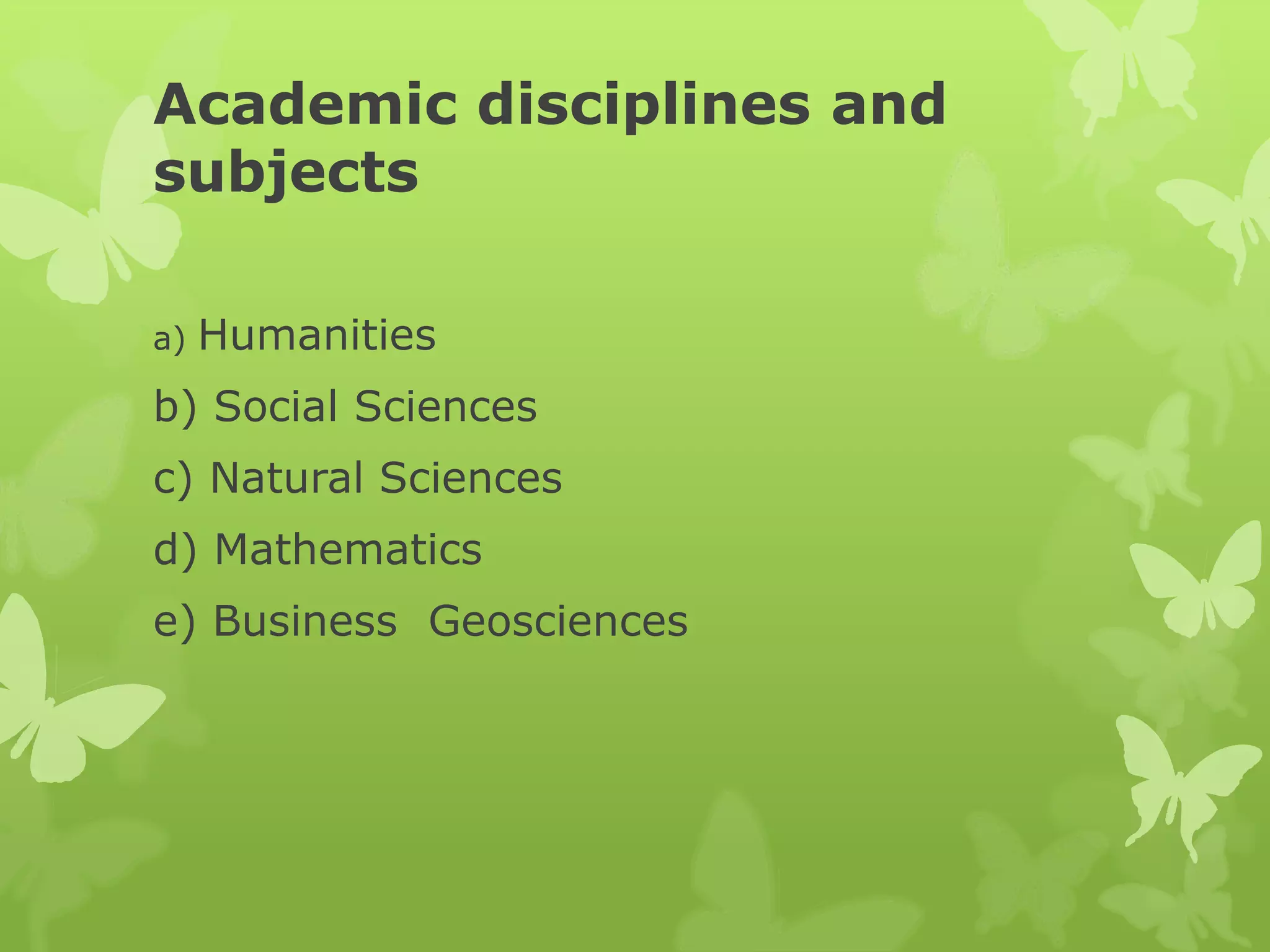Unit i understanding disciplines and subjects | PPTX