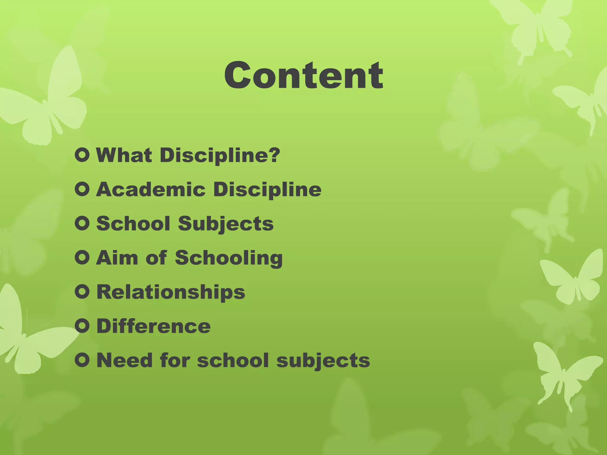 Unit i understanding disciplines and subjects | PPTX