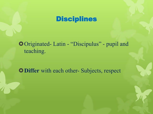 Unit i understanding disciplines and subjects | PPTX