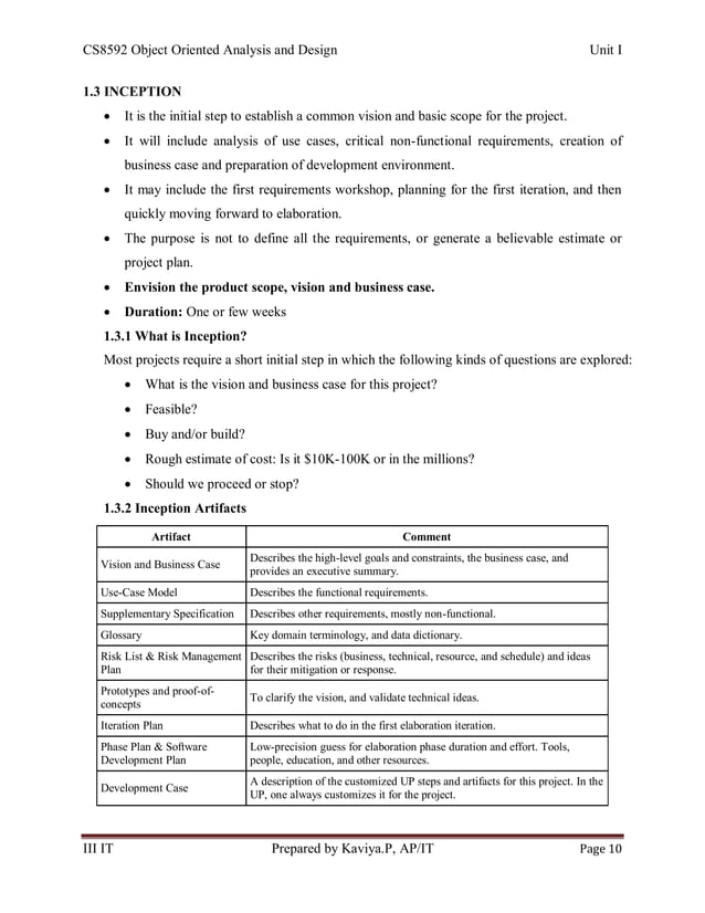 Cs8592 Object Oriented Analysis And Design Unit I Pdf