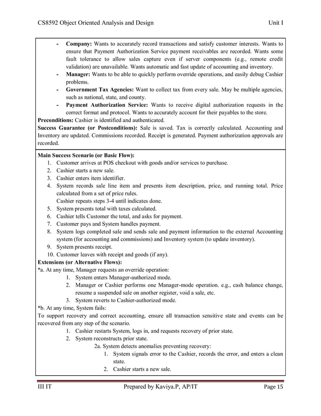 CS8592 Object Oriented Analysis & Design - UNIT I | PDF | Programming Languages | Computing