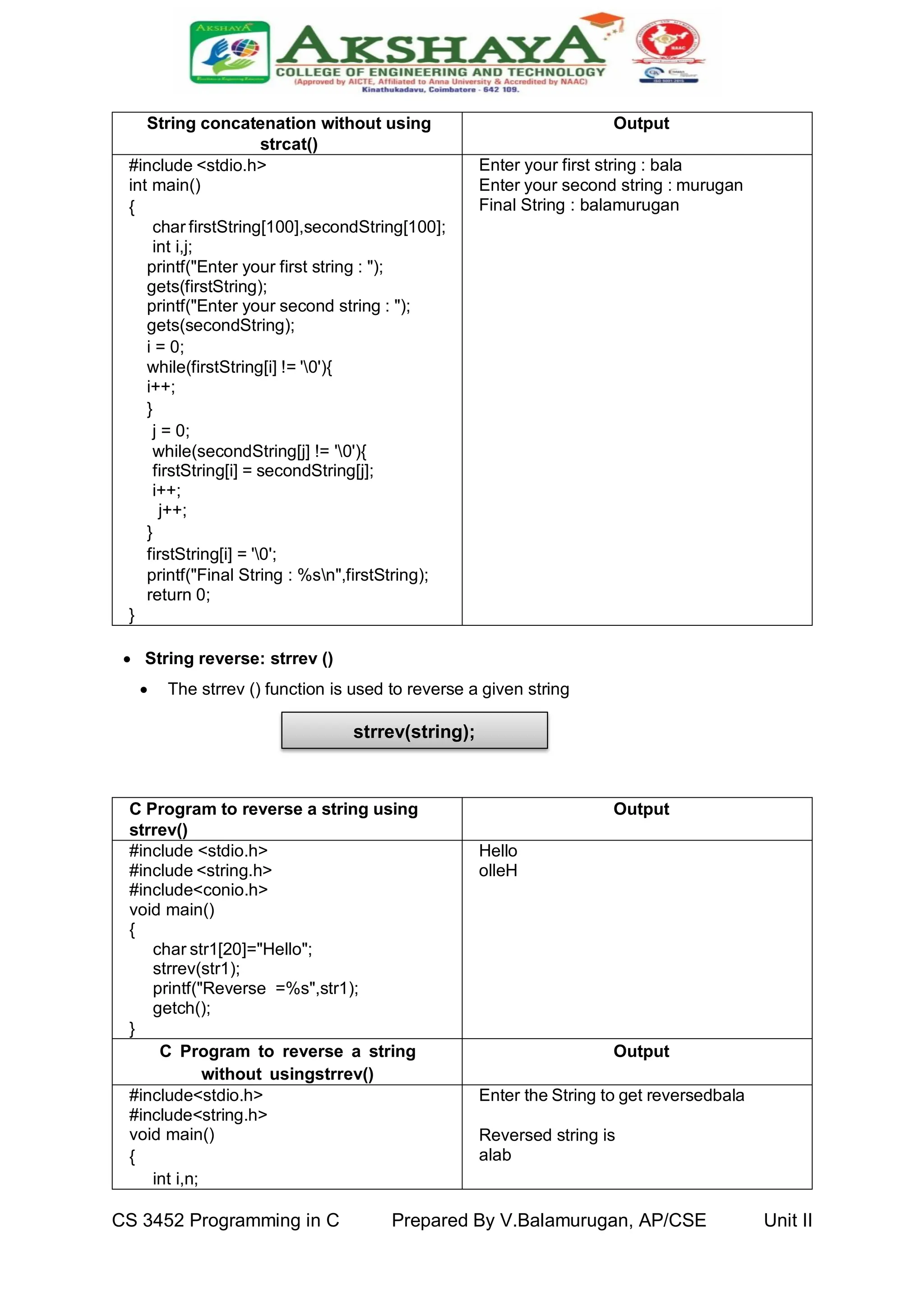 CS 3251 Programming in c all unit notes pdf | PDF
