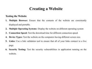 IT2255 Web Essentials - Unit I Website Basics | PDF