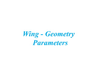 Unit I WING AND AEROFOIL SECTION | PDF