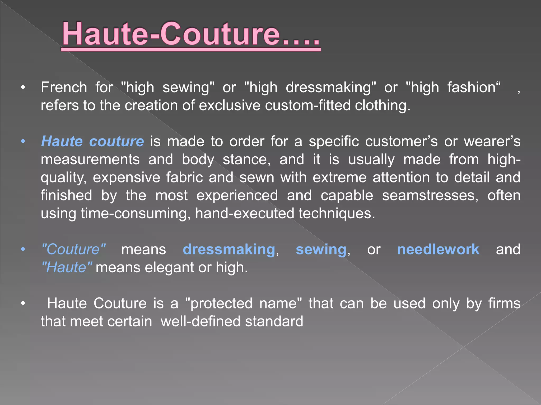 Unit i (1) introduction of fashion terms | PPTX