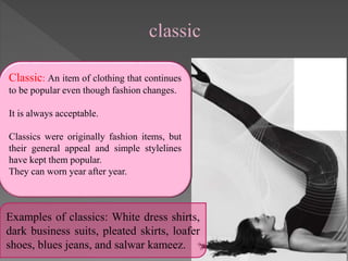 Unit i (1) introduction of fashion terms | PPTX