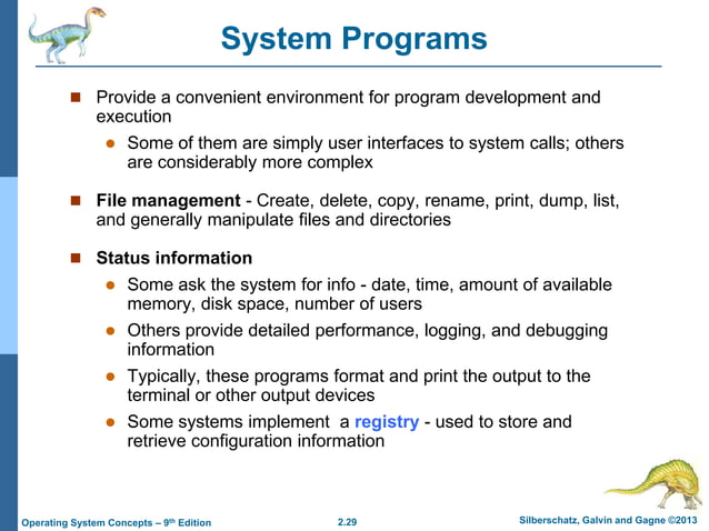 Operating System - Unit I - Operating System Structures