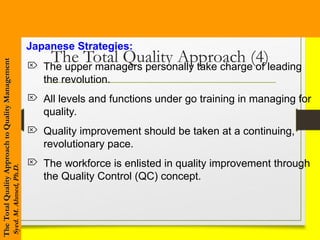 Total Quality Management - Total Quality Approach to Quality Management ...
