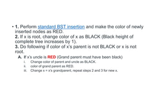 RED BLACK TREE ADSA UNIT 1 ROTAITON RED B | PPTX