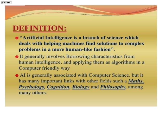 Unit I Artificial Intelligence & ML ppt | PDF