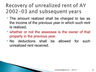 Computation of Income from House property | PPT