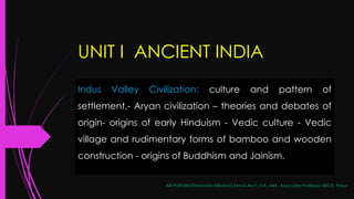 Unit i Ancient india B.Arch