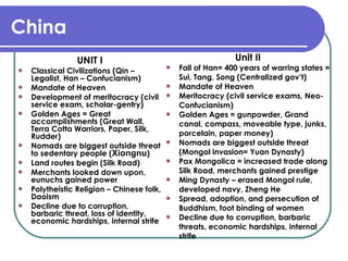 Unit I And Ii Comparison | PPT