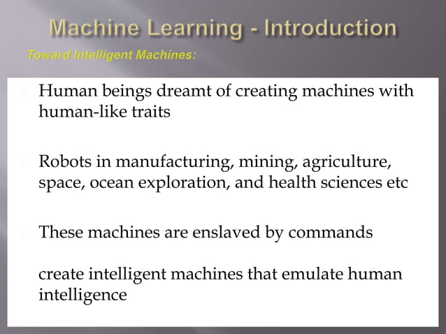 Unit I And Ii Machine Learning Mca Crecpptx Databases Computer Software And Applications