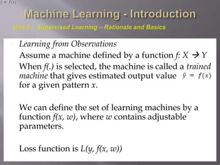 Unit I and II Machine Learning MCA CREC.pptx