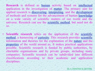 Unit I A Research Methodolgy II MSc | PPT