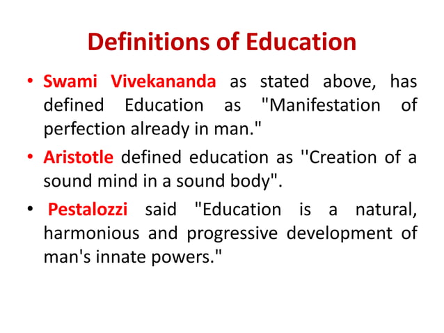 Unit i Basics of Education | PDF | Education