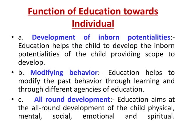 Unit i Basics of Education | PDF | Education