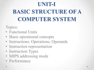 Basic Structure of a Computer System | PPTX