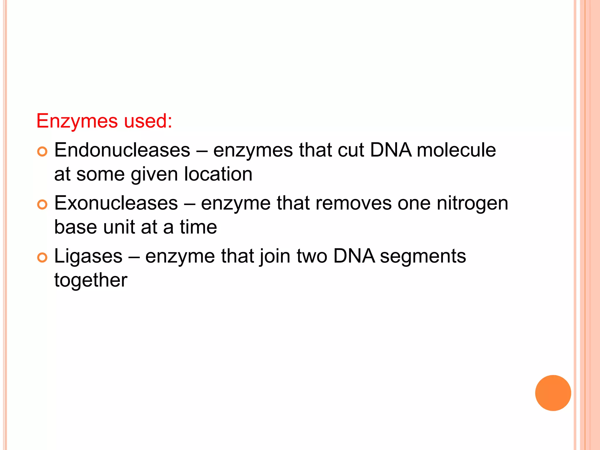 Basic principal of genetic engineering | PPTX