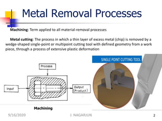 Unit i chapter I ( single point cutting tool) | PPTX