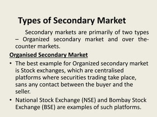 Capital Market Operations an Introduction.pptx | Stocks and Bonds ...