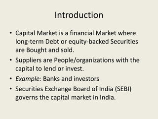 Capital Market Operations an Introduction.pptx | Stocks and Bonds ...